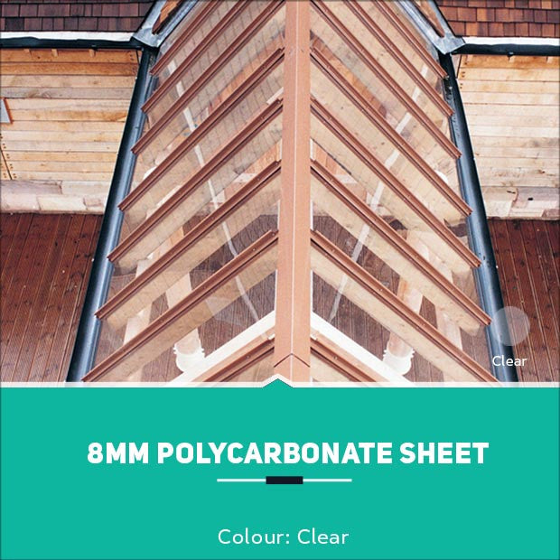 8mm Polycarbonate Sheets Clear UV