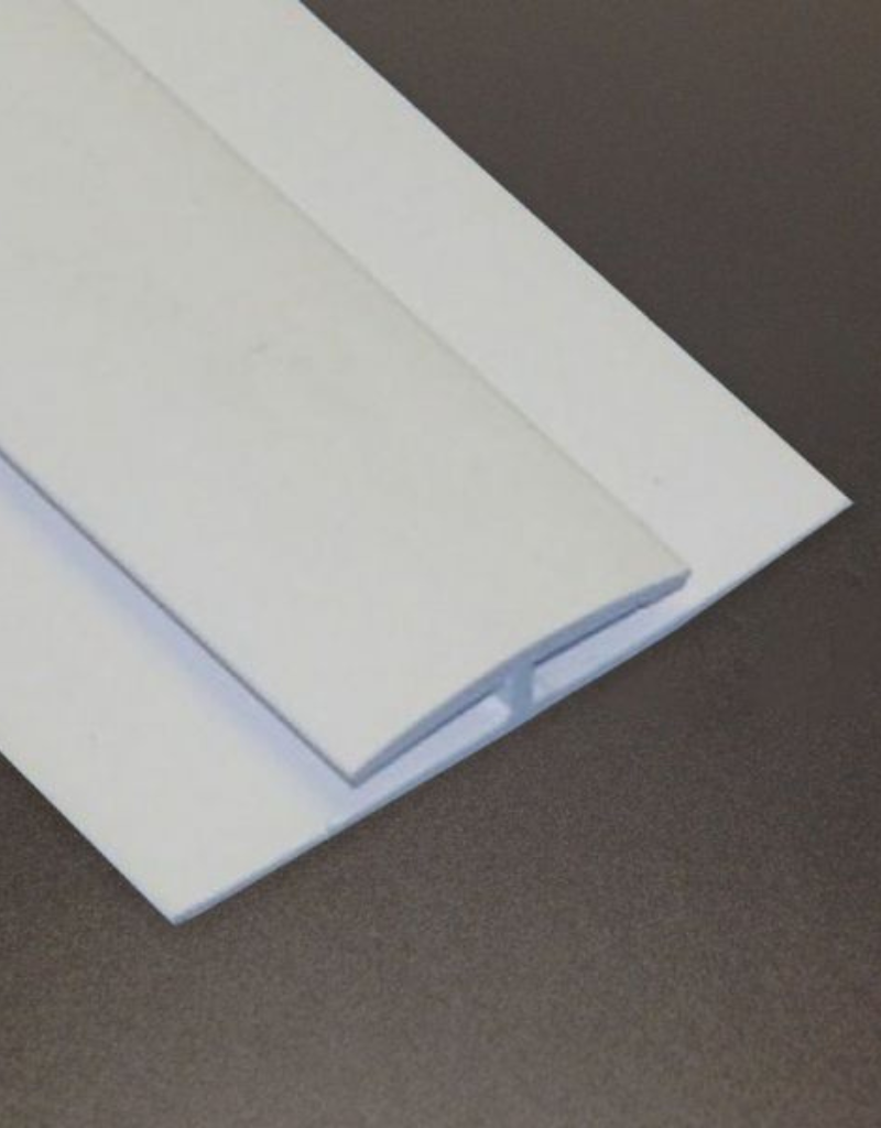 H Trim White Division Bar | PVC Cladding Profiles – Polycarbonate Sheets